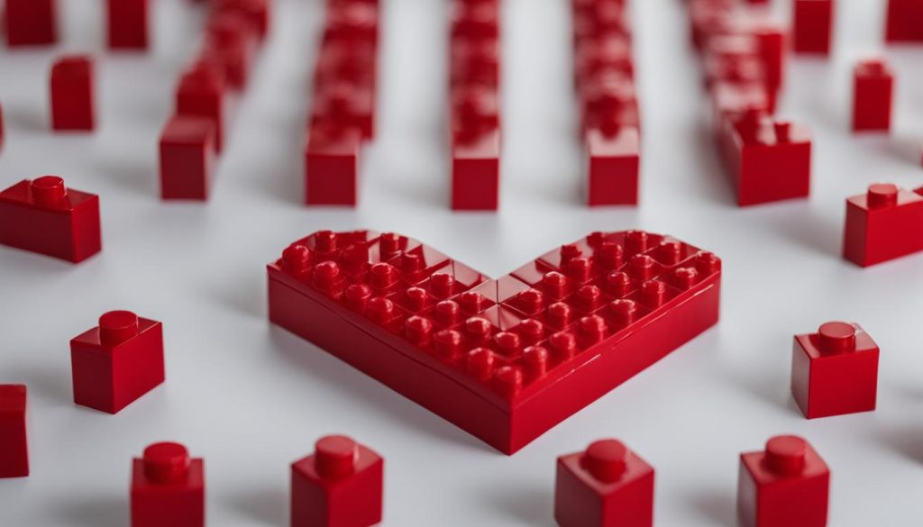 Build Love: How to Make a Heart Out of LEGOs