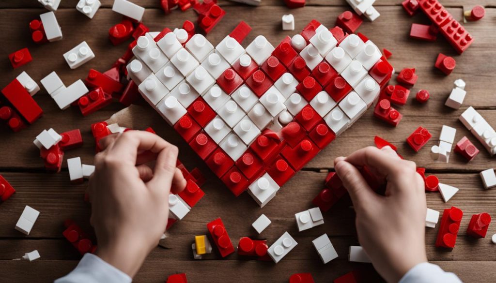 Build Love: How to Make a Heart Out of LEGOs